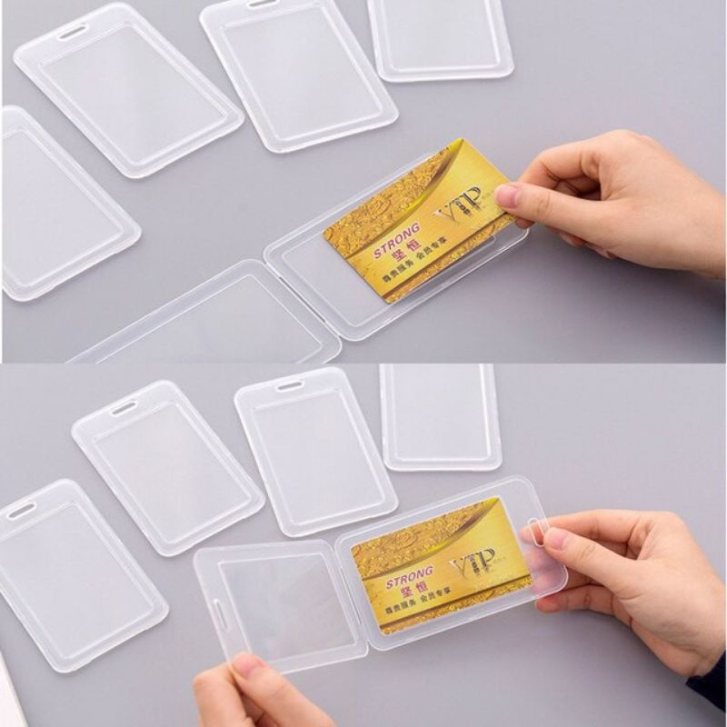 Jual SS Name Tag id card holder plastik 2 sisi NFC | Shopee Indonesia