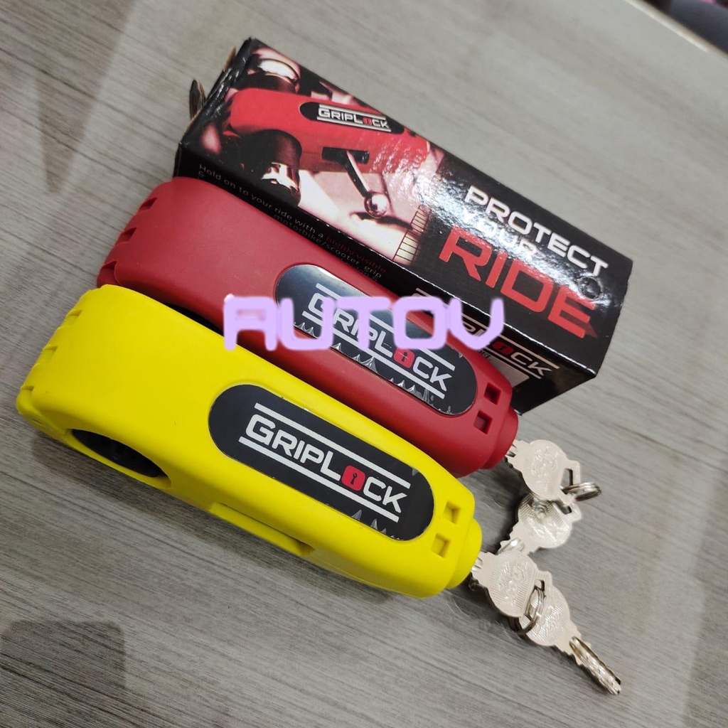 Jual grip lock motor original kunci pengaman motor anti maling | Shopee ...
