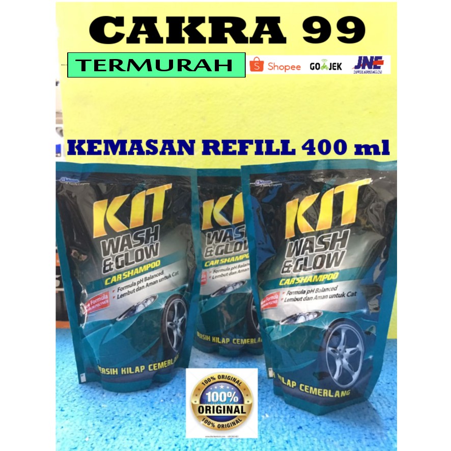 Jual KIT Wash and Glow Car Shampoo Sampo mobil untuk hasil kilat dan ...
