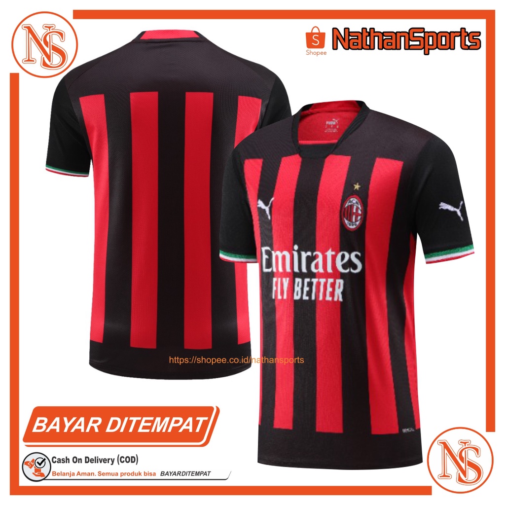 Jual Jersey Bola Liga Itali Musim 2022-2023 Grade 0ri Import AC-M1Lan ...