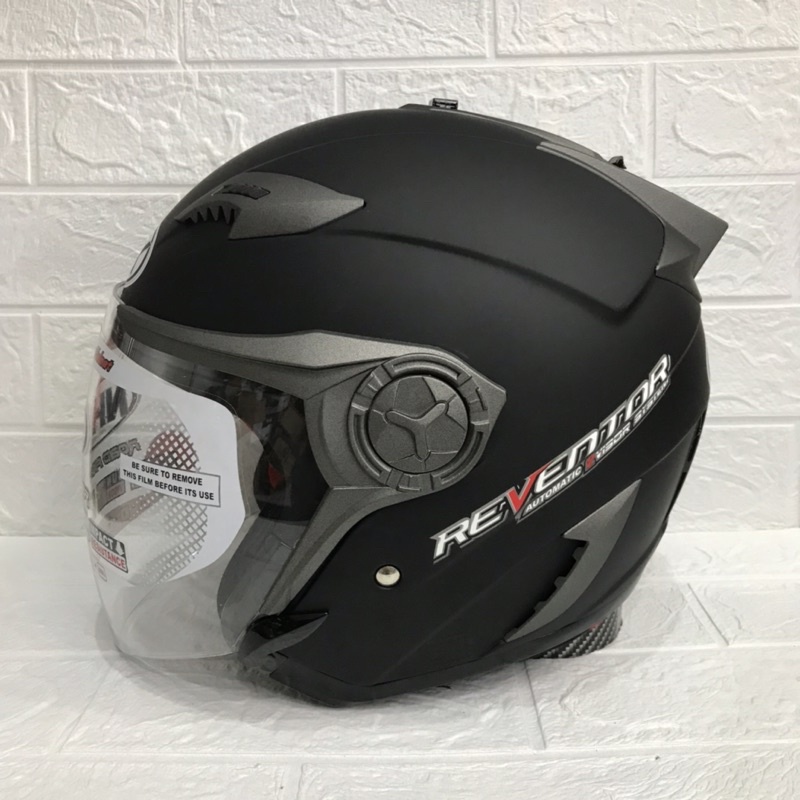 Jual helm Nhk Reventor hitam doff & Gunmet | Shopee Indonesia
