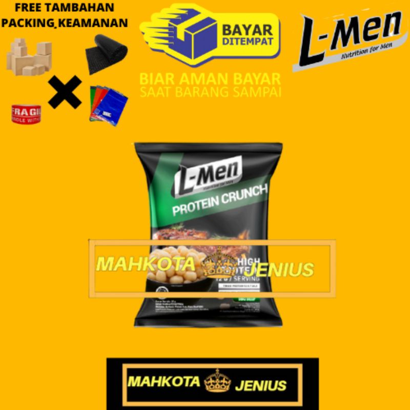 Jual L-Men Protein Crunch BBQ Beef (20gr) | Shopee Indonesia