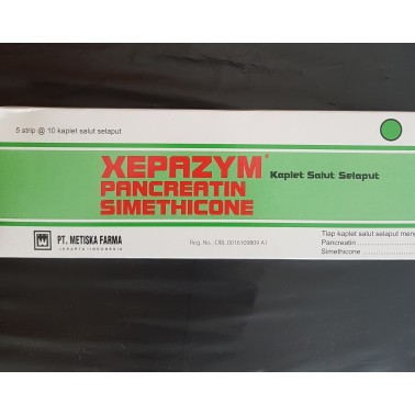 Jual xepazym pancreatin simetikon per strip | Shopee Indonesia