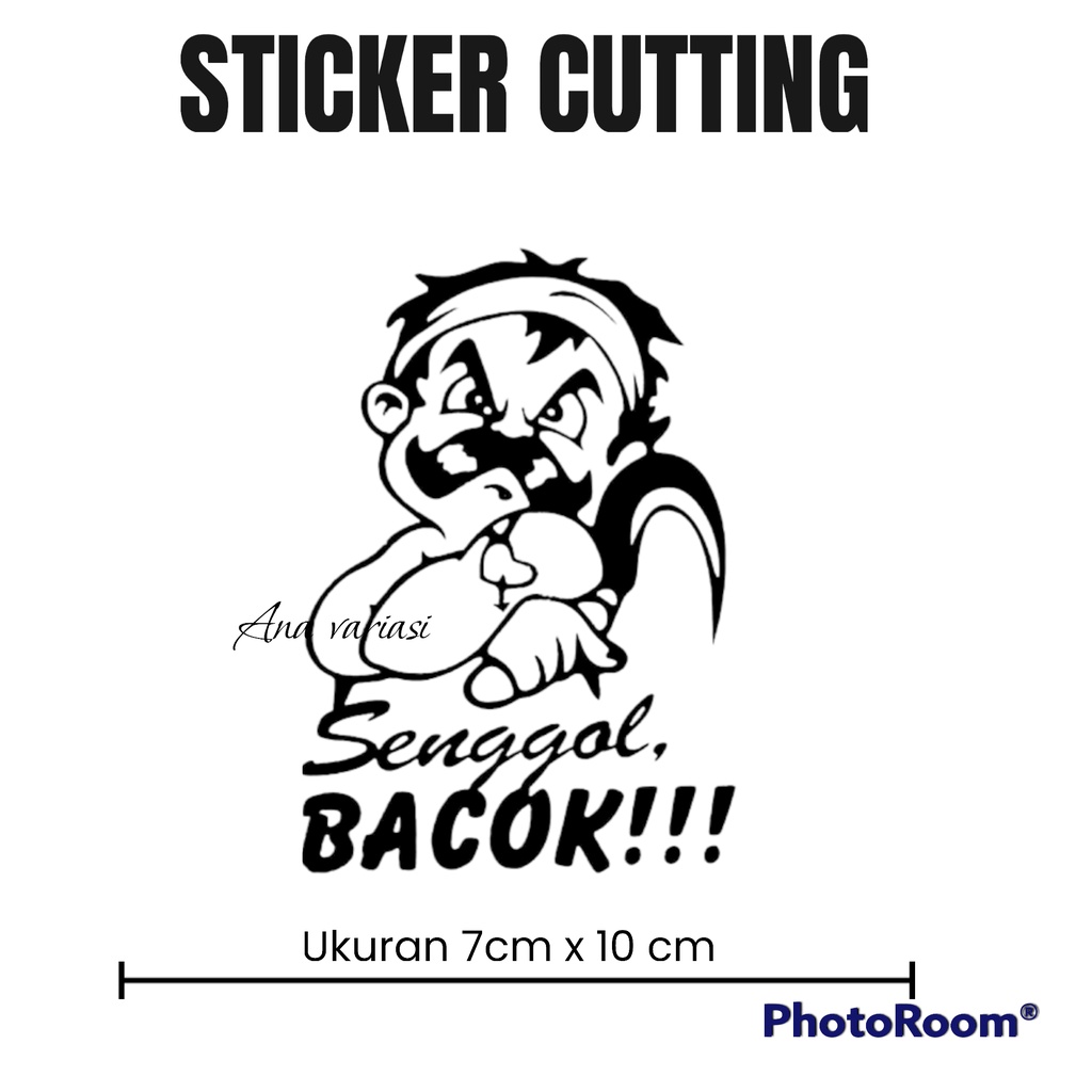 Jual Sticker Cutting Senggol Bacok Reflective Stiker Motor Senggol ...