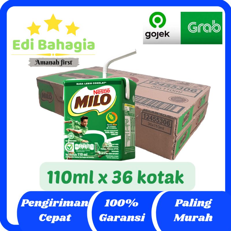 Jual SUSU MILO UHT 110 ML 1 DUS | Shopee Indonesia