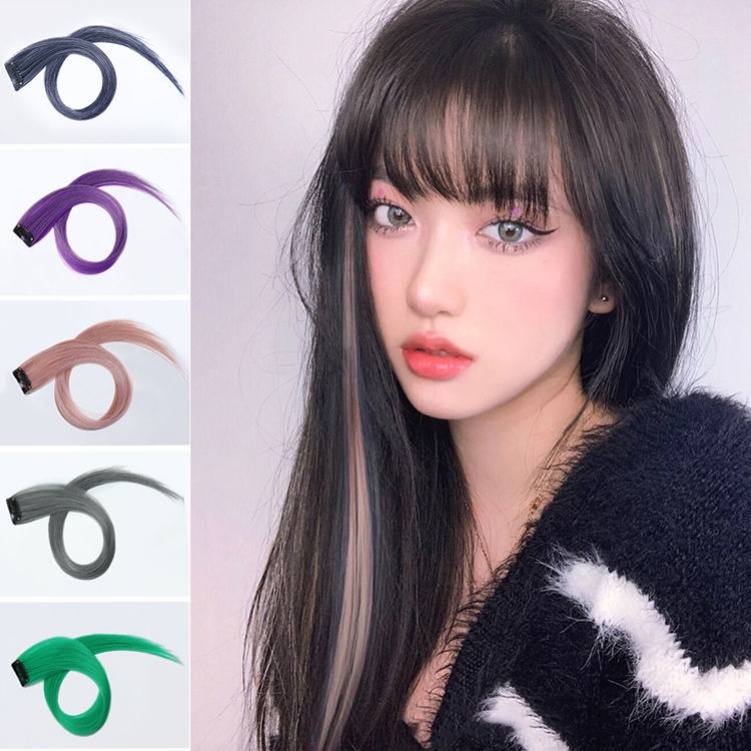 Jual [ READY STOCK] Wanita Warna-warni Fashion Potongan Wig Mulus ...