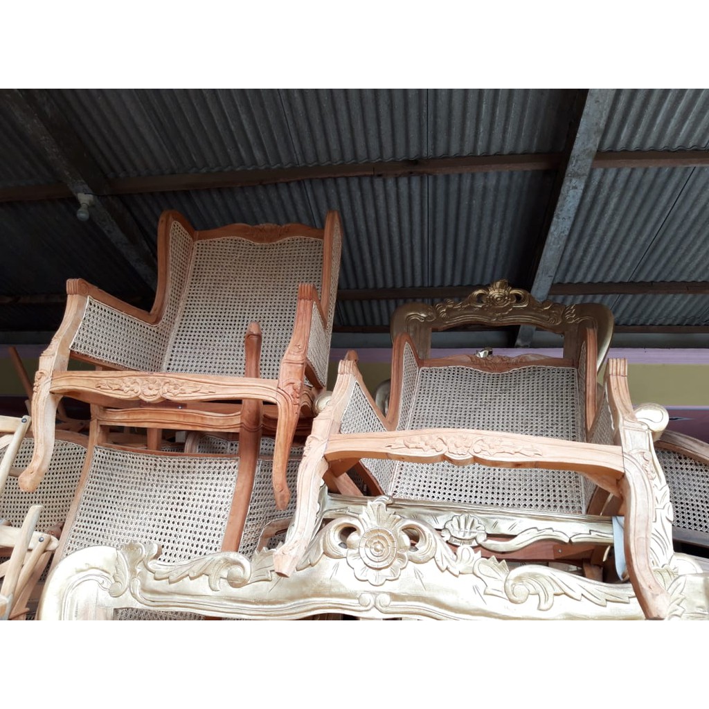 Jual kursi win chair rotan mentah | Shopee Indonesia