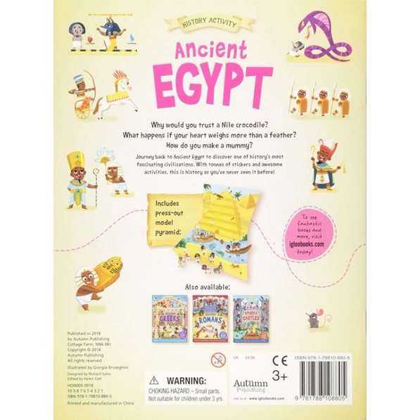 Jual History Activity Ancient Romans Ancient Egypt greeks knight and ...