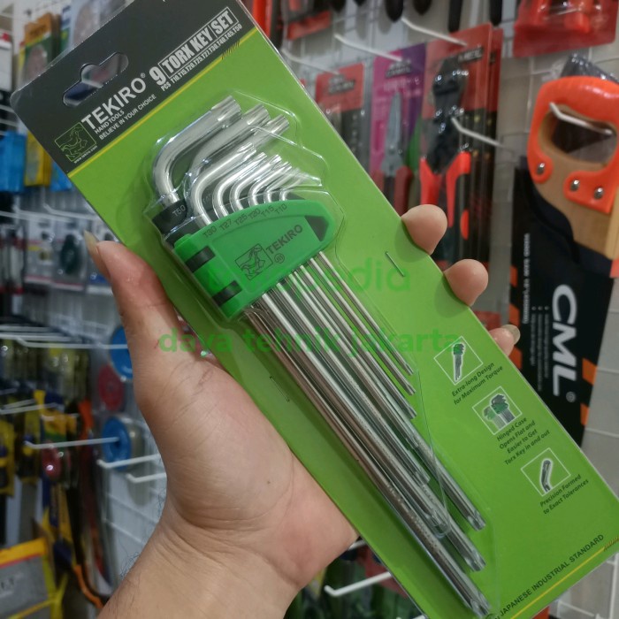 Jual kunci L long bintang tanpa lubang tekiro 9pcs - torch key set tekiro jtp | Shopee Indonesia