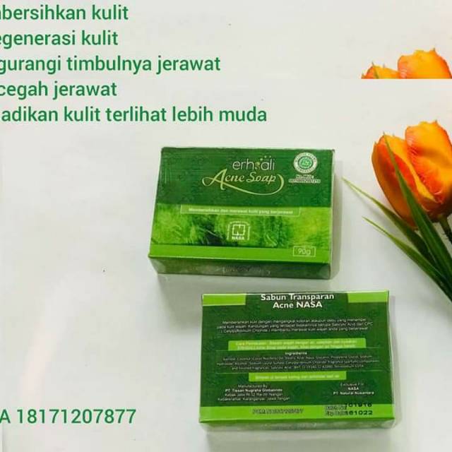 Jual Erhsali Acne NASA ( Sabun wajah ) | Shopee Indonesia