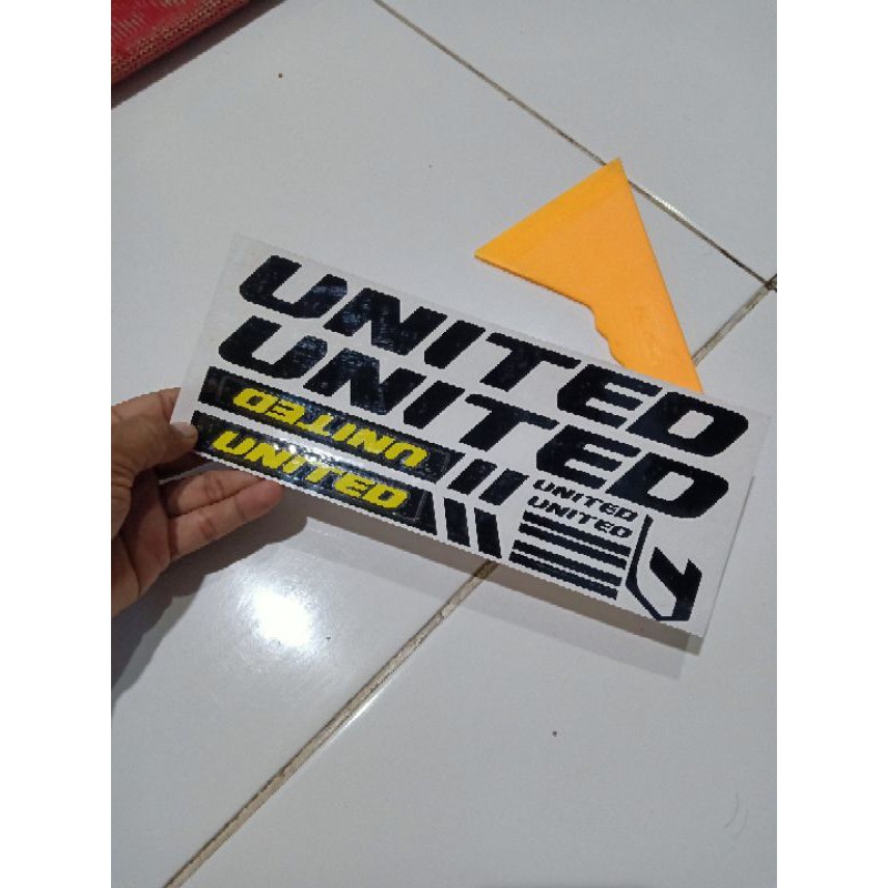 Jual stiker sepeda united ukuran untuk MTB cutting sticker oracal 651 ...