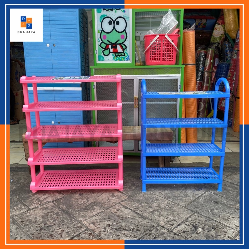Jual Rak Sepatu Plastik Susun 4-5 Rata & Miring /Rak Sepatu Shinpo 829 ...