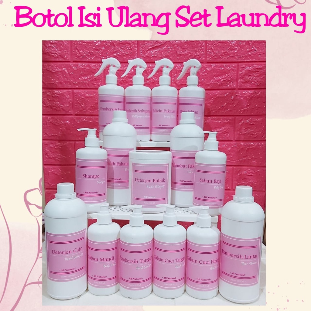 Jual Botol refill laundry / botol isi ulang sabun / botol spray isi ...