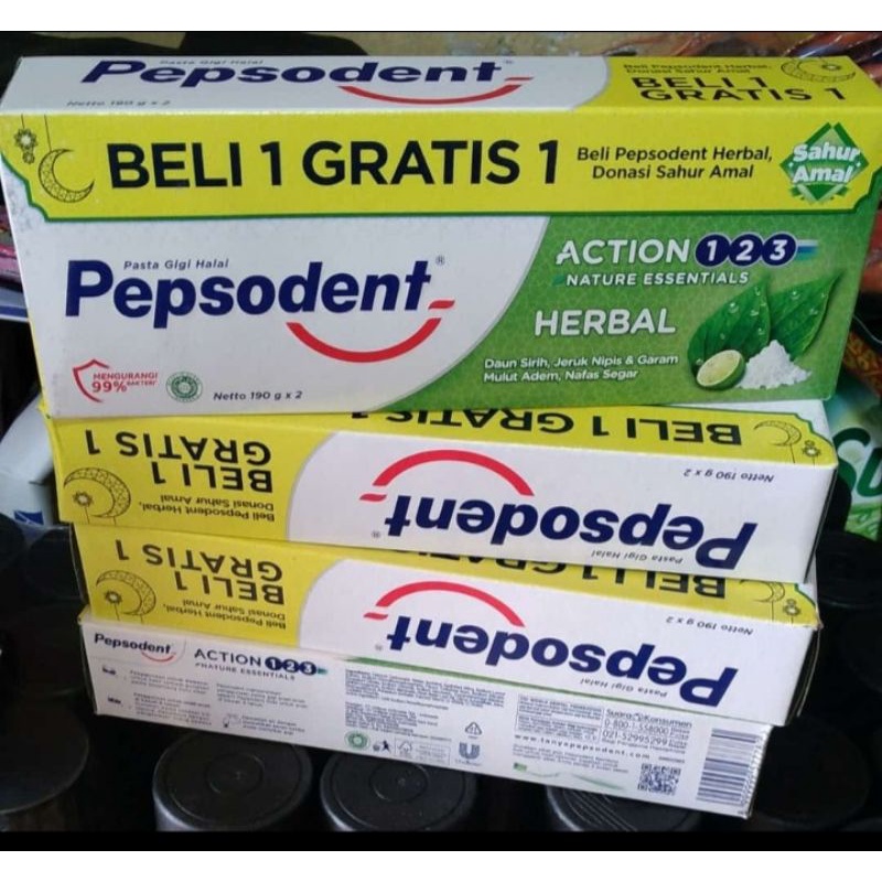 Jual pepsodent herbal 2 x 190gr | Shopee Indonesia