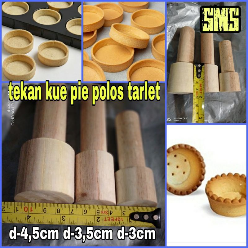 Jual penekan kue pie tarlet bulat lurus D6,5 5,5 4,5 3,5 3cm (1pcs ...