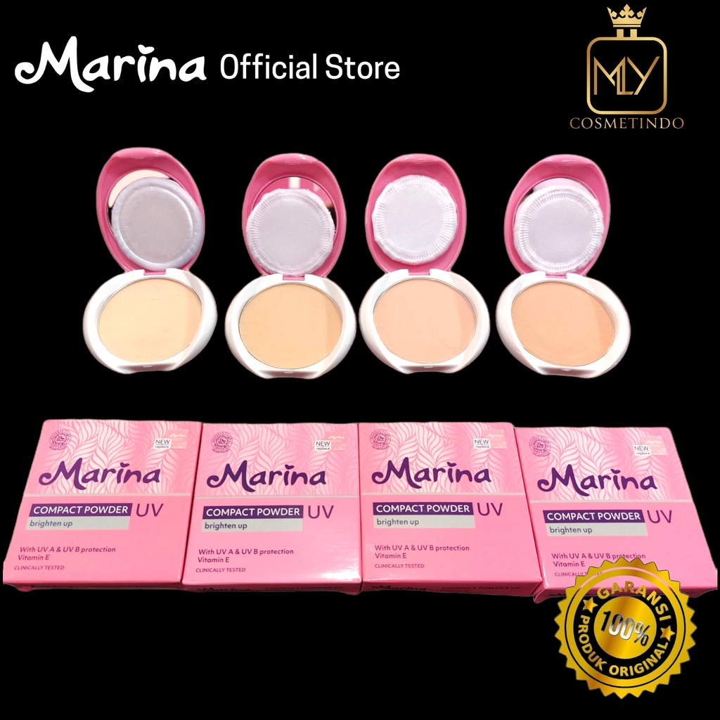 Jual Marina Compact Powder UV Protect 12gr [Produk Original dan ...