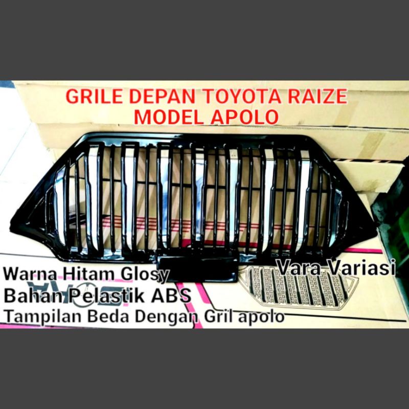 Jual GRILL DEPAN MODEL APOLO MOBIL TOYOTA RAIZE | Shopee Indonesia
