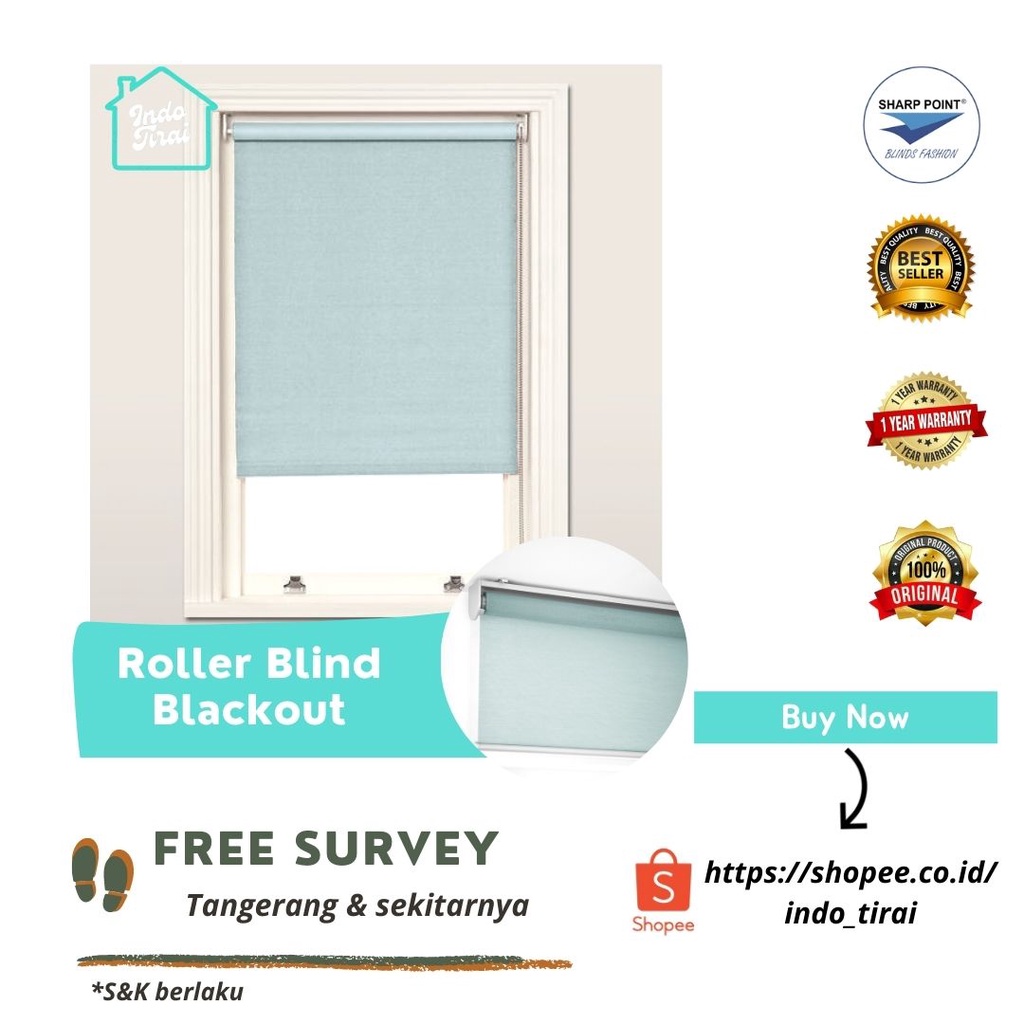 Jual ROLLER BLIND Spring System Indoor Outdoor Terlaris Bergaransi ...