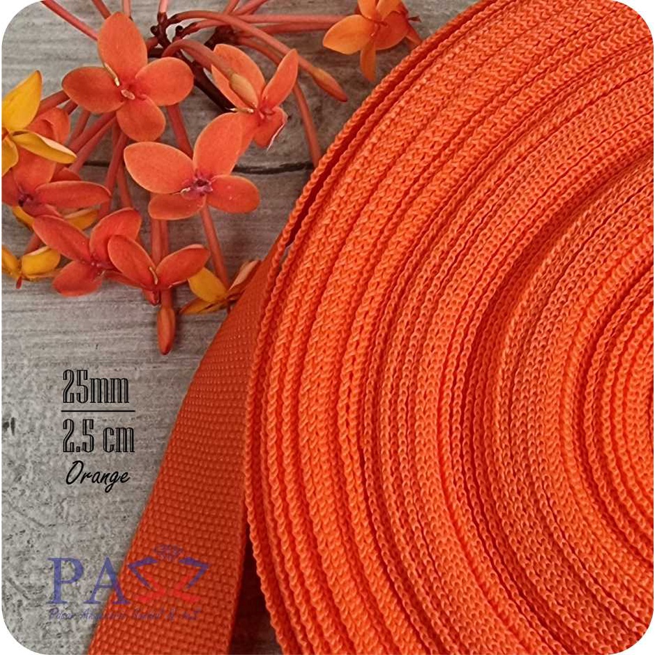 Jual Tali Webbing Pelipit / Bisban / PCR 2,5 cm 36 Yard/rol | Shopee ...