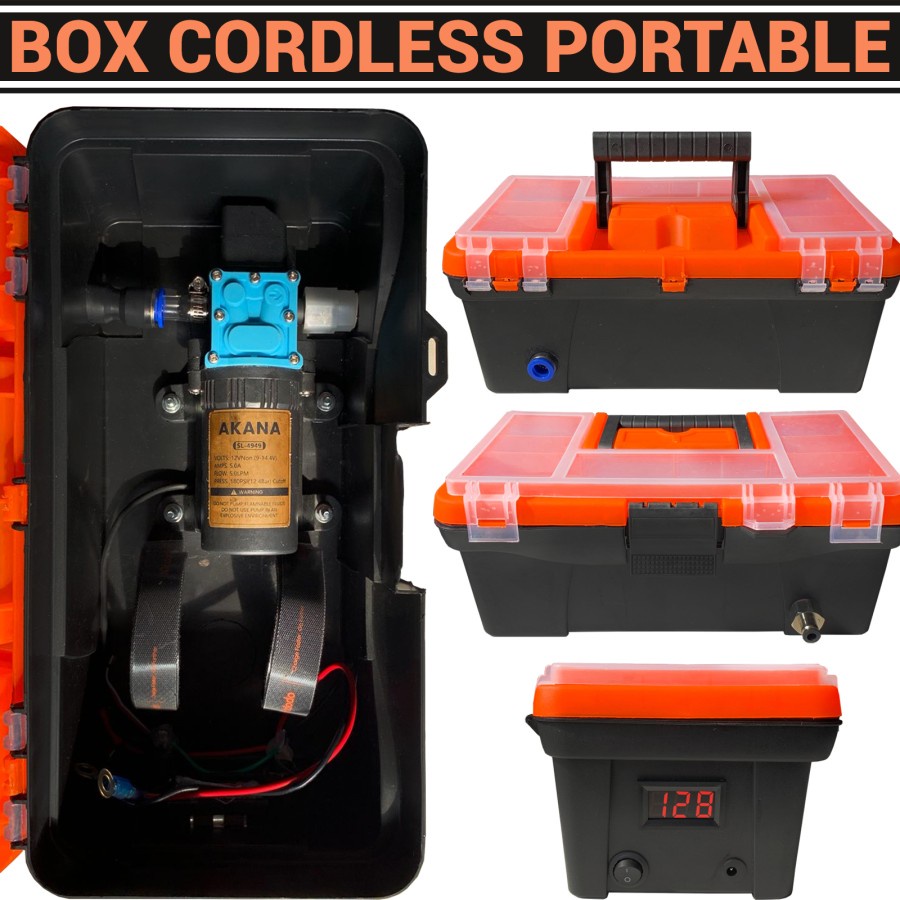 Jual Pompa Box Rakitan Portable Cordless Bisa cuci Mobil atau cuci AC ...