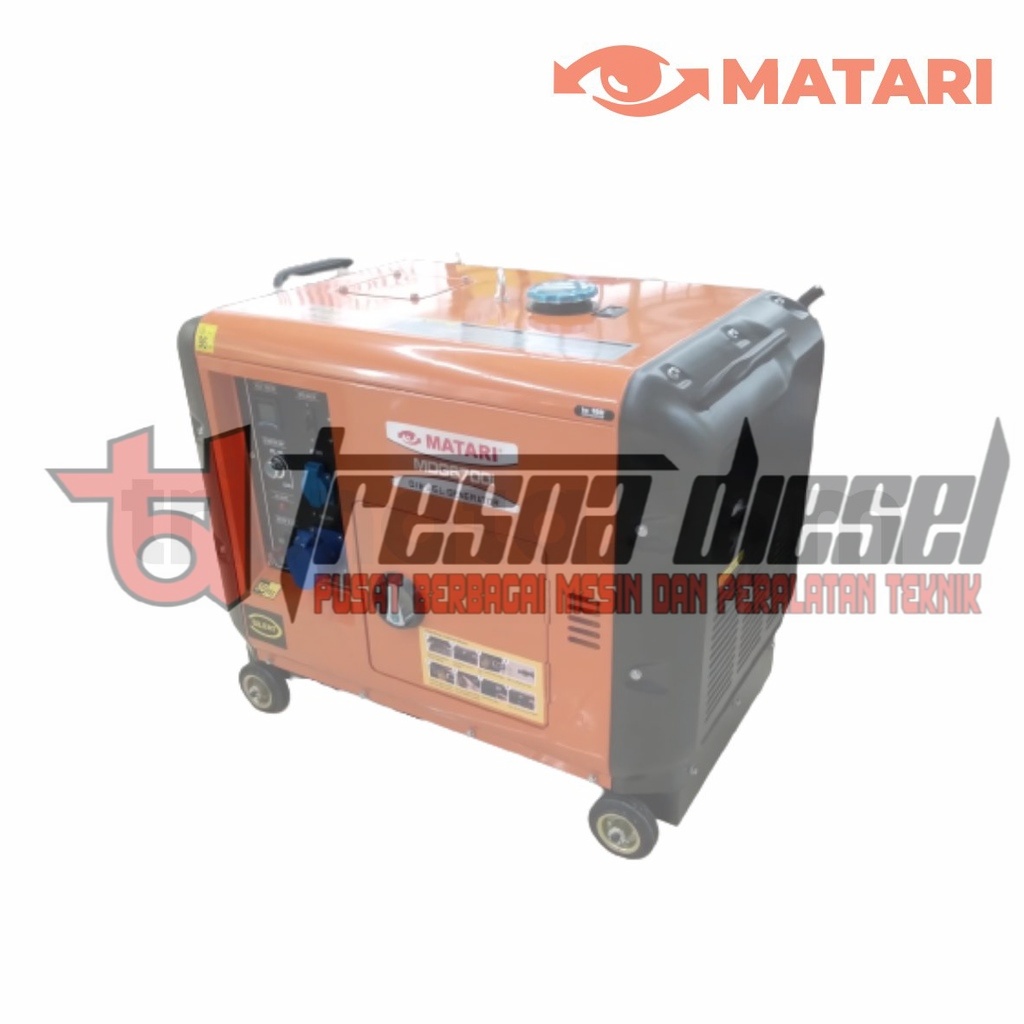 Jual MATARI DIESEL GENERATOR SILENT 5500 WATT AVR MDG6700I | Shopee Indonesia