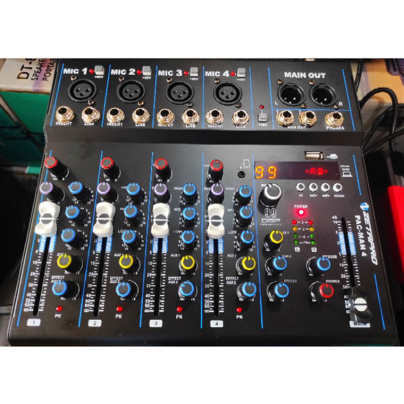 Jual MIXER ZETAPRO 4 CHANNEL BLUETOOTH | Shopee Indonesia