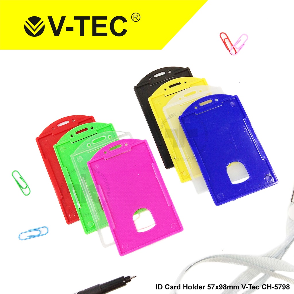 Jual V-Tec ID Card Holder Plastik 57x98mm CH-5798 (Pembelian Minimal 10 ...