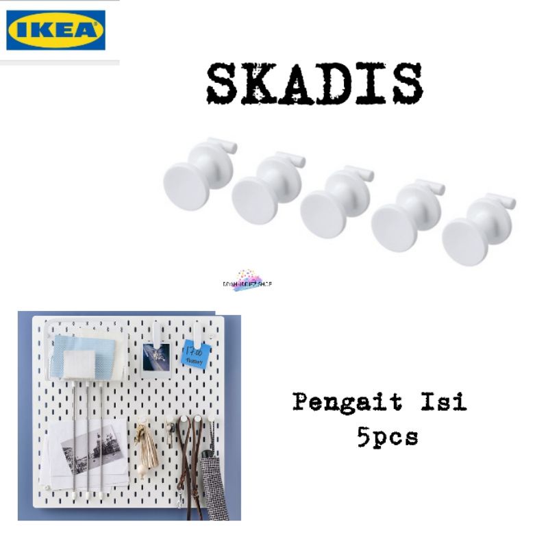 Jual Skadis Pengait 19mm Isi 5pcs Untuk papan Berlubang | Shopee Indonesia