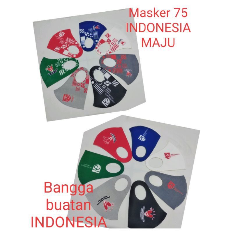 Jual Masker Scuba Dewasa Motif HUT RI LOGO 75 INDONESIA MAJU | Shopee ...