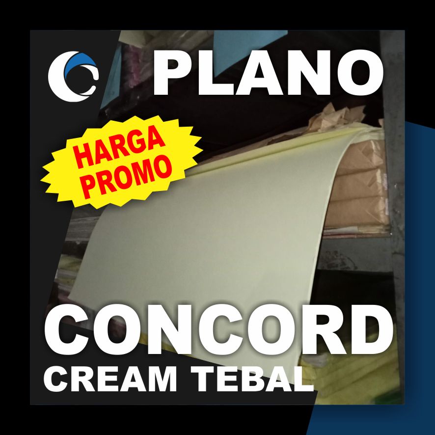Jual KERTAS CONCORDE CREAM TEBAL 220 GSM Uk [ PLANO ] 79 cm X 109 cm ...