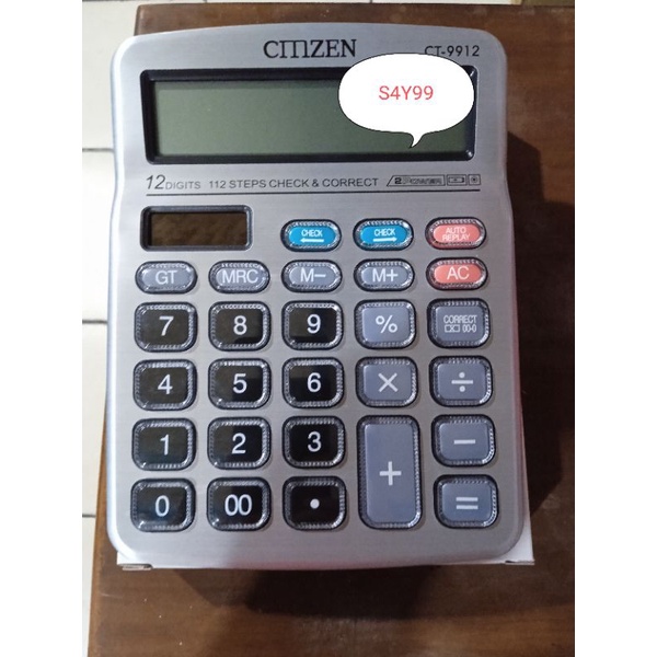 Jual kalkulator Citizen CT-9912 (12 Digit) | Shopee Indonesia