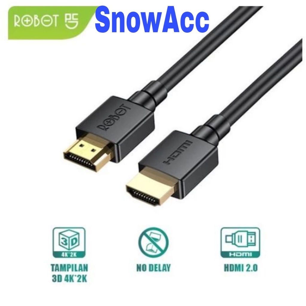 Jual ROBOT RF02 Kabel HDMI To HDMI 1M ( RFH01 ) / 1,5M ( RFH015 ) / 2M ( RFH02 ) / 3M ( RFH03 ...
