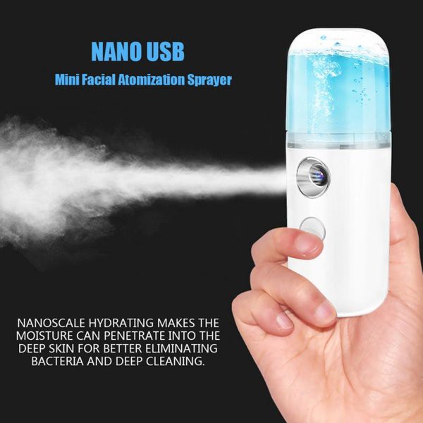 Jual Nano Mist Spray Alat Semprotan Pelembab Wajah Kapasitas 30ml Water Uap Skin Detox Hydrating ...