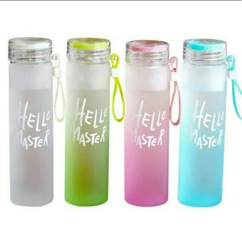 Jual Botol Minum Kaca Hello Master | Shopee Indonesia