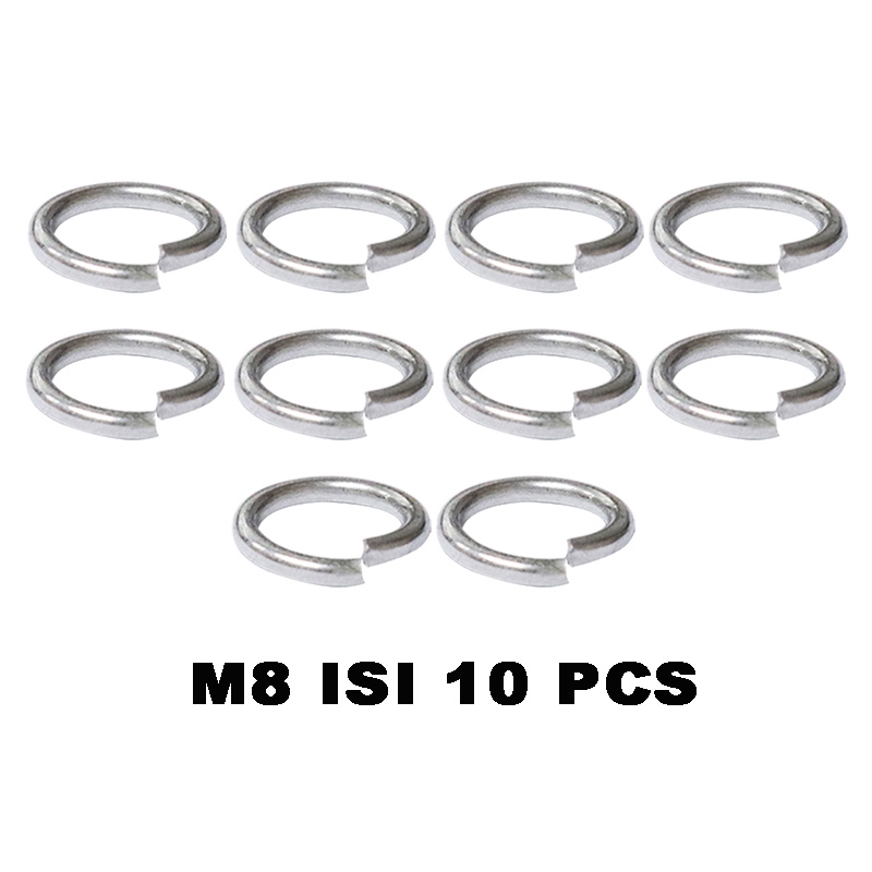 Jual EELIC RPB-M8 Isi 10 pcs Ring per besi spring washer ring besi ...