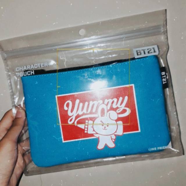 Jual BTS BT21 character pouch official Cooky jungkook , pouch bts ...