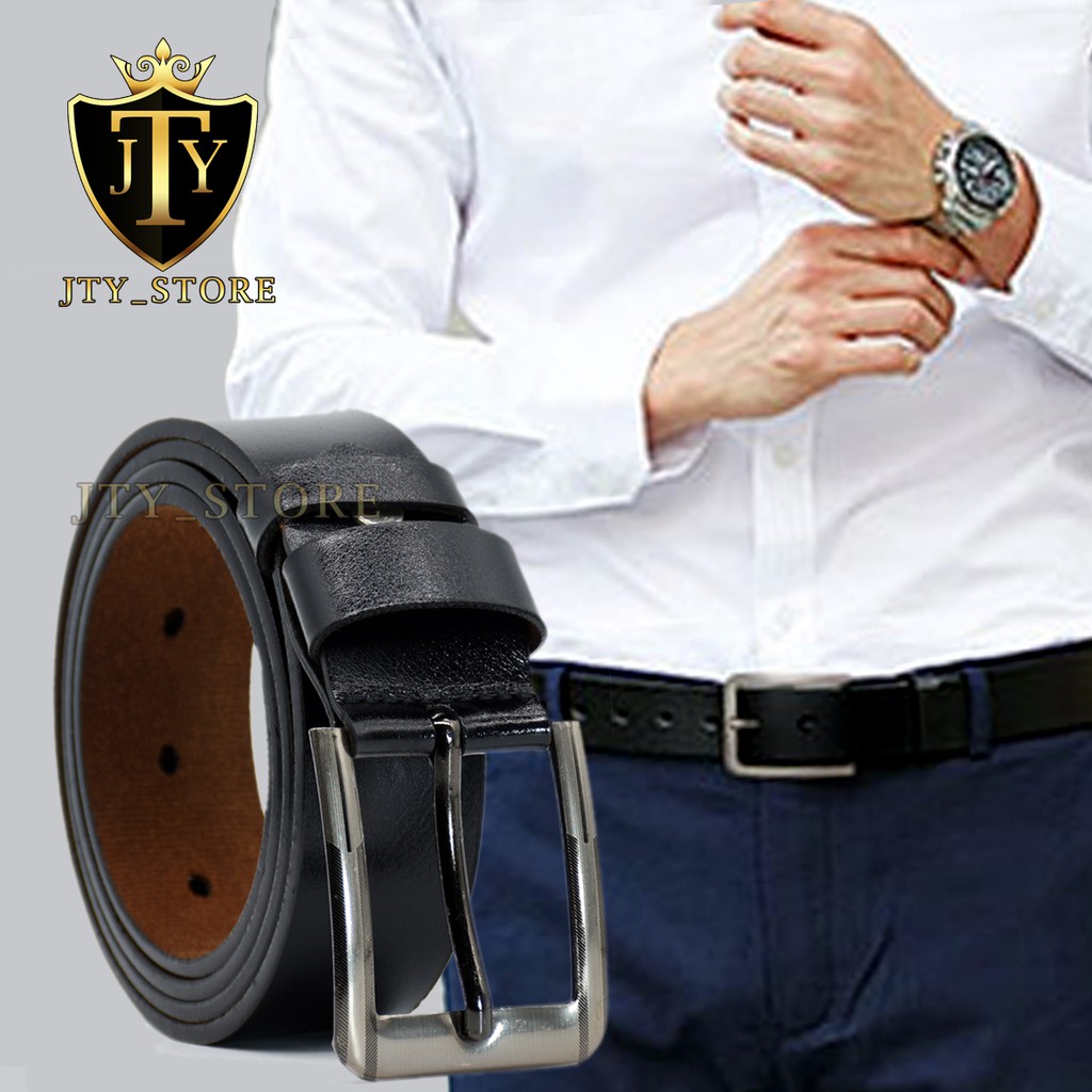 Jual [JTY] Ikat Pinggang Pria Kulit Imitasi Sabuk Pria Model Tusuk ...