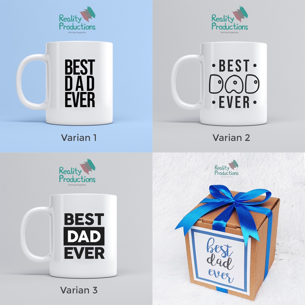 Jual Mug Best Dad Ever Untuk Kado atau Hadiah Ayah atau Bapak | Shopee ...