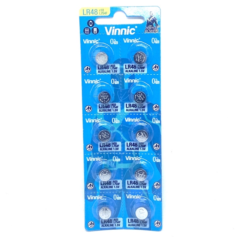 Jual Baterai Vinnic L754F LR48 AG5 Battery LR 48 Lembaran Isi 10 Butir ...