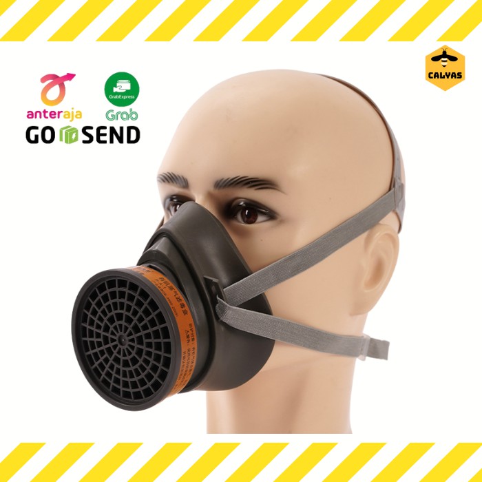 Jual Masker Gas Respirator / Masker Cat / Masker Lab Kimia Anti-Dust ...