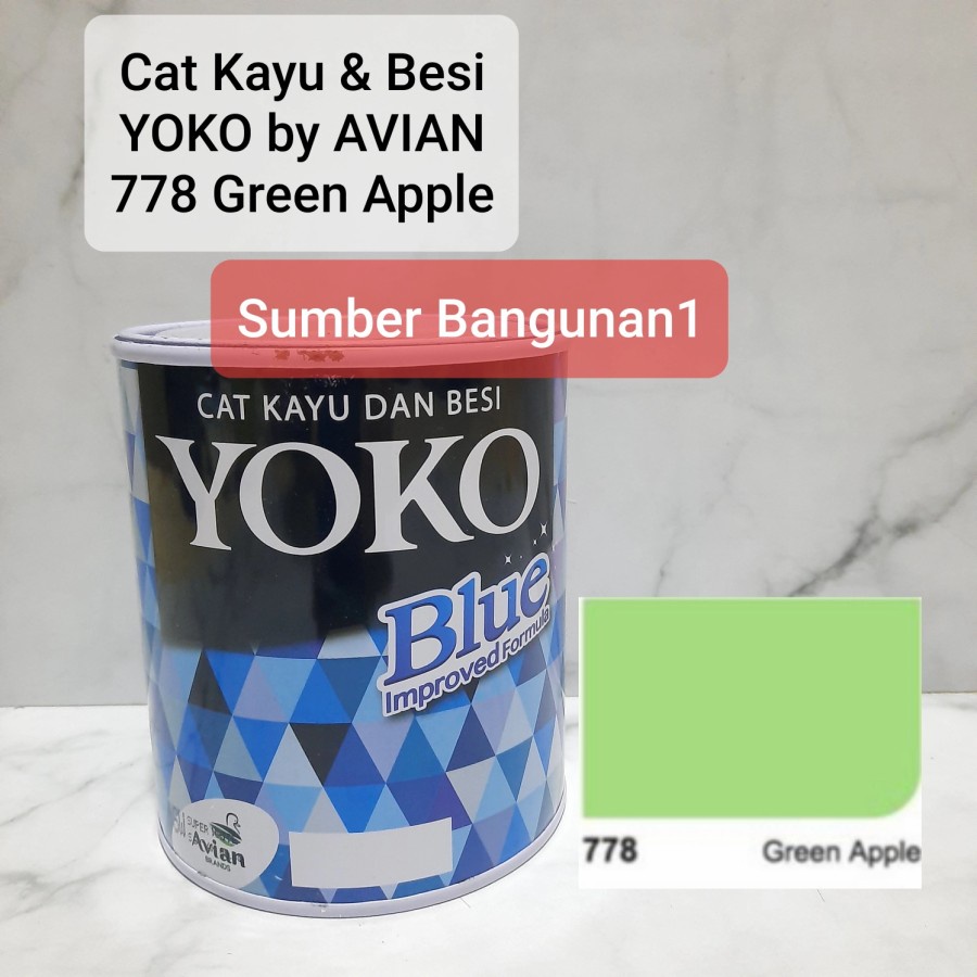 Jual Cat kayu besi besi 778 Green apple hijau muda daun yoko avian ...