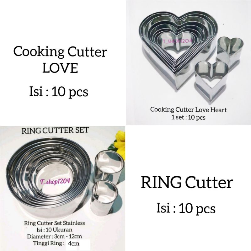Jual Ring Cutter Bulat Set 10 ukuran / Ring Cutter Stainless 10pcs ...