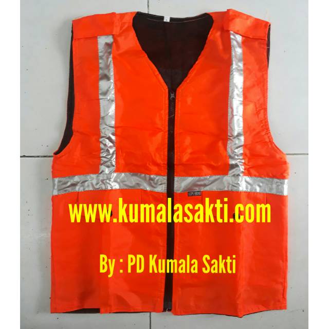Jual Rompi Proyek Parasit Oren-Rompi Parkir-Rompi Safety-Rompi Vest ...