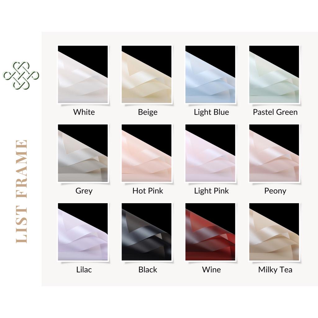 Jual [1 LEMBAR] Flower Wrapping List Frame / Kertas Buket Bunga ...