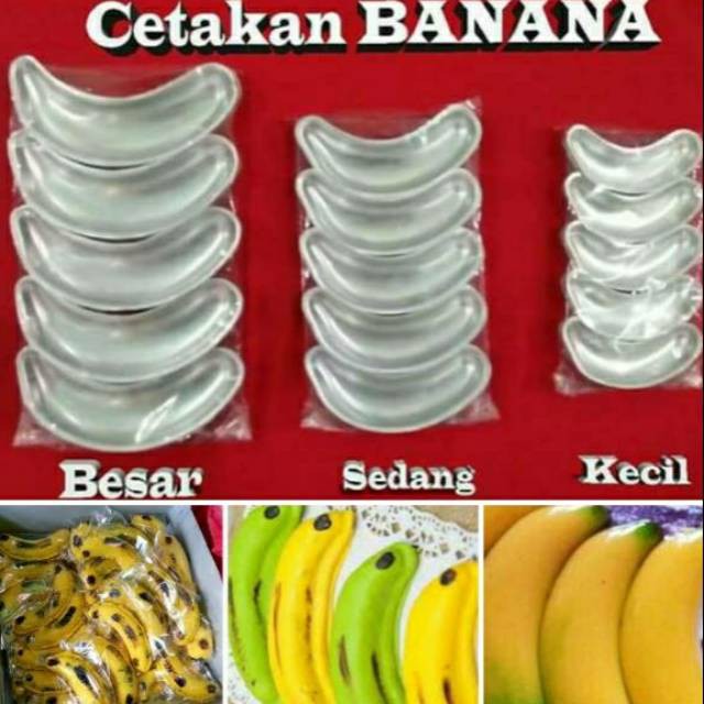 Jual Cetakan Loyang Pisang Kue Bolu Cotton Banana Besar Alumunium 15cm 15 Cm Tebal Shopee
