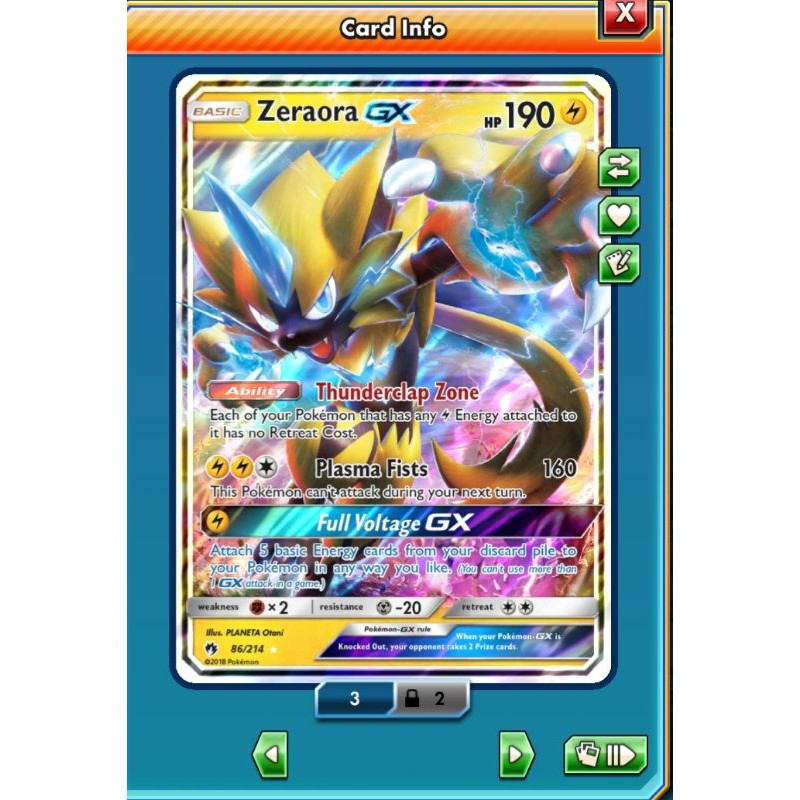 Jual Pokemon TCG Online Zeraora-GX | Shopee Indonesia