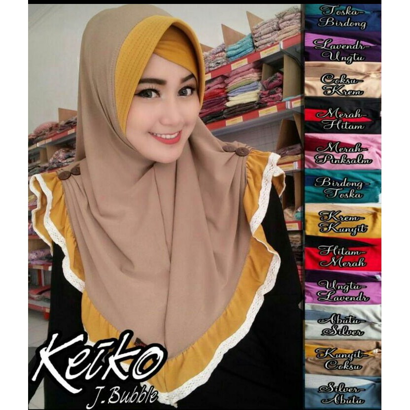 Jual Jilbab Instan Keiko | Shopee Indonesia