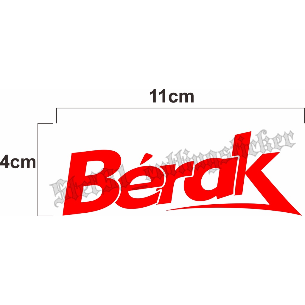 Jual Stiker cutting logo Berak, sticker Berak | Shopee Indonesia