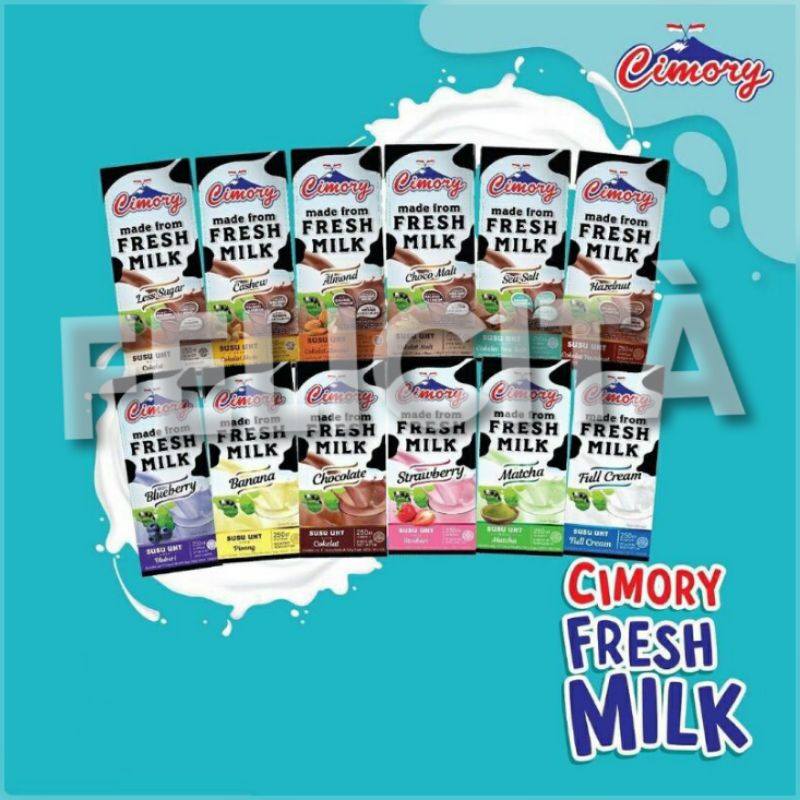 Jual Cimory Susu UHT Rasa Hazelnut, Chocolate/Cokelat, Choco Malt 250 ...