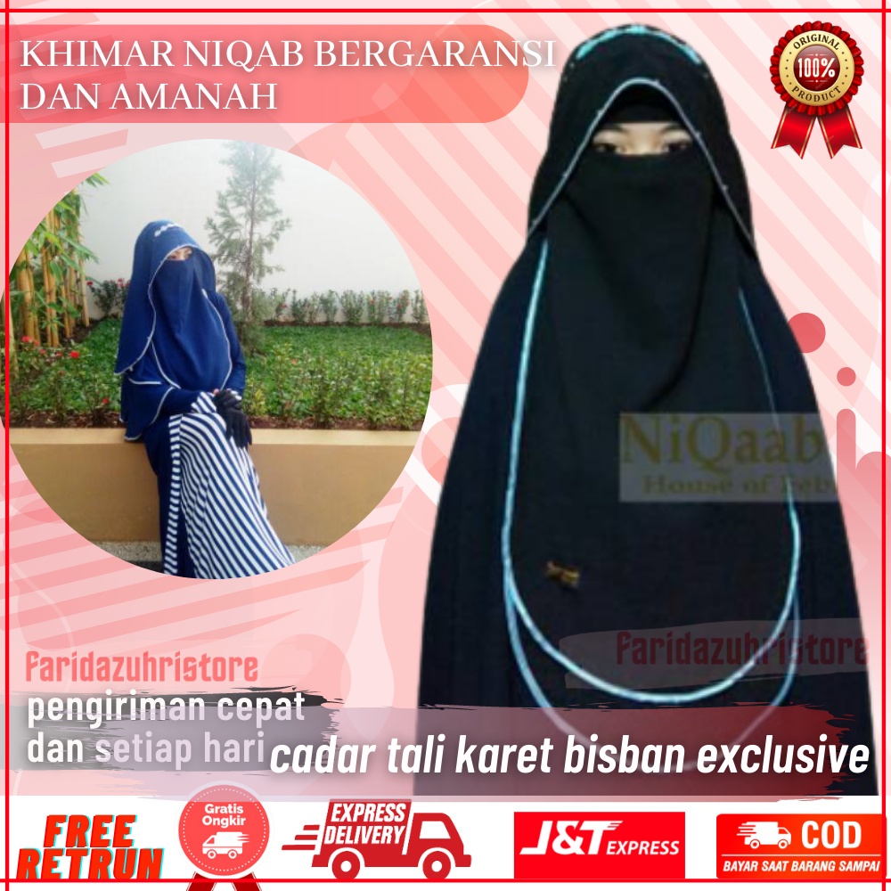 Jual Hijab Wanita Cantik Niqab Butterfly 2 layer Niqab Pengantin Cadar ...